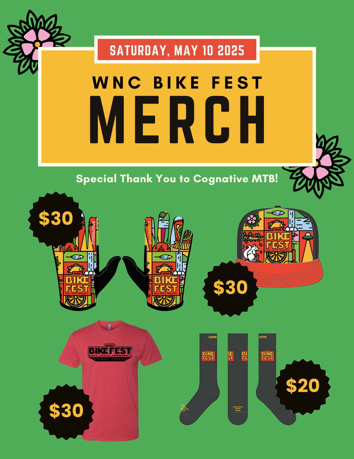 WNC Bike Fest Merch — Pisgah Area SORBA