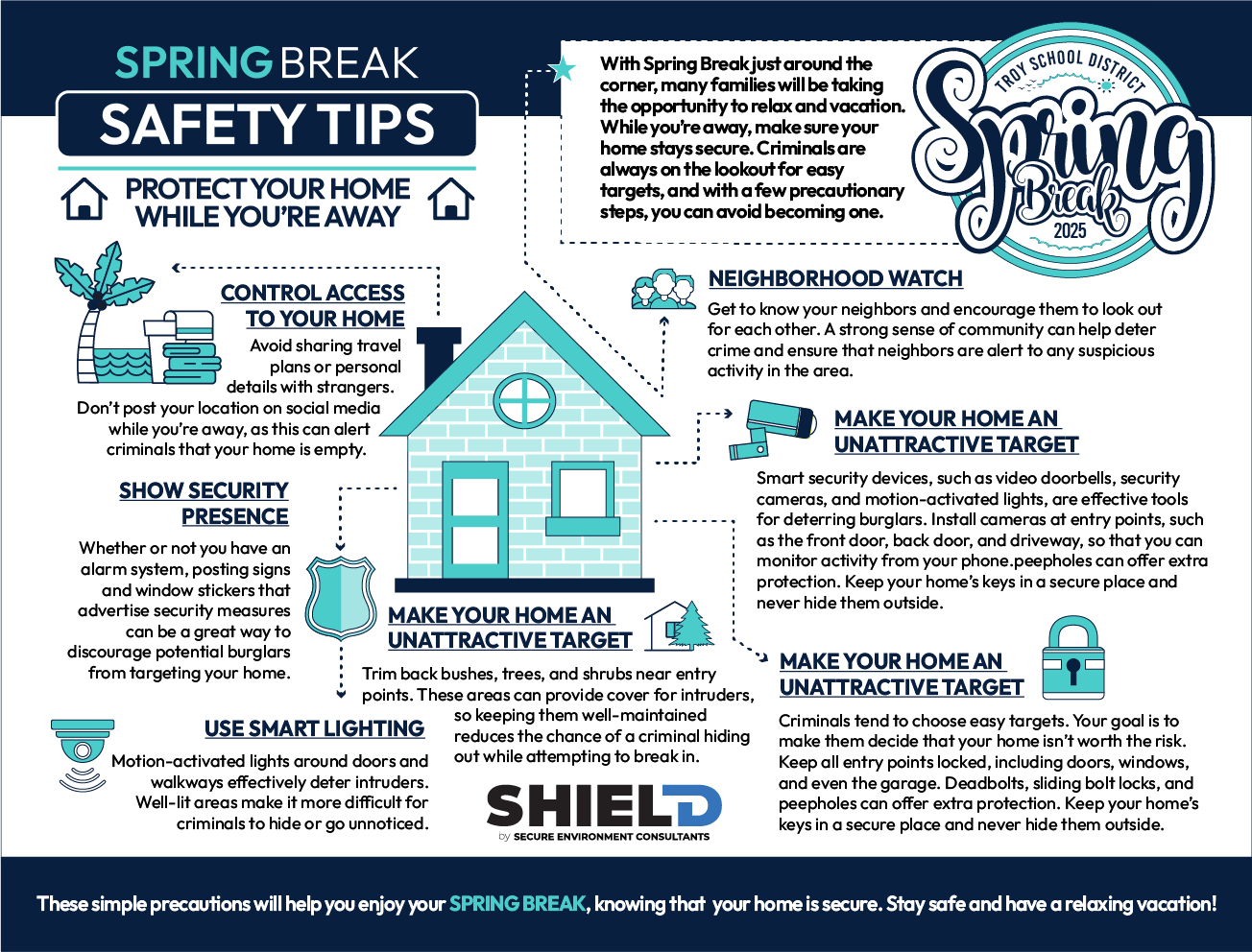 Spring Break Safety Tips: Protect Your Home While You’re Away — TSD ...