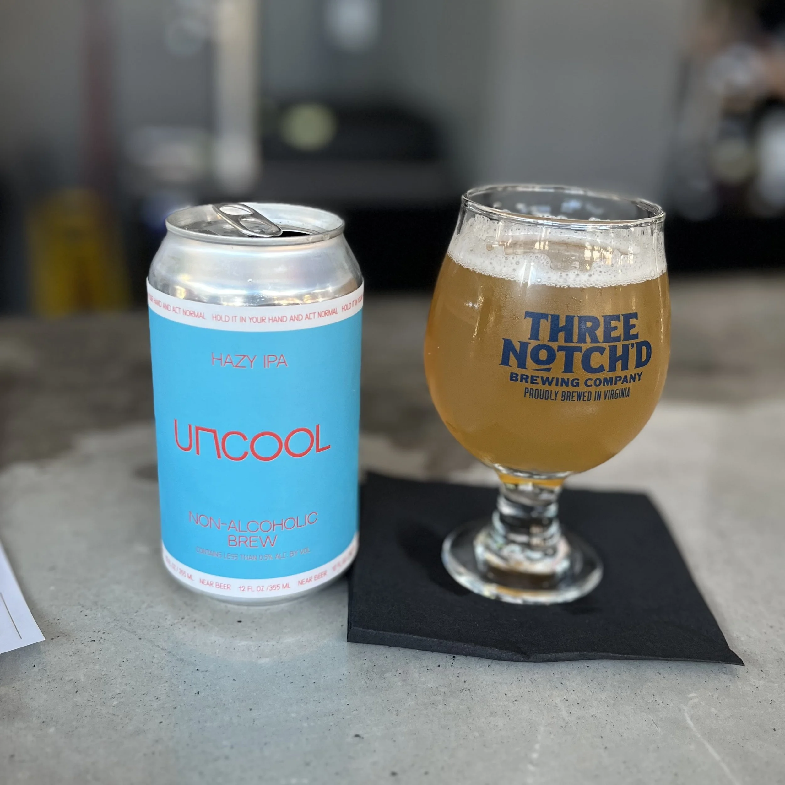REVIEW: Uncool Hazy IPA Non-Alcoholic (by Three Notch’d Brewery) — Non ...