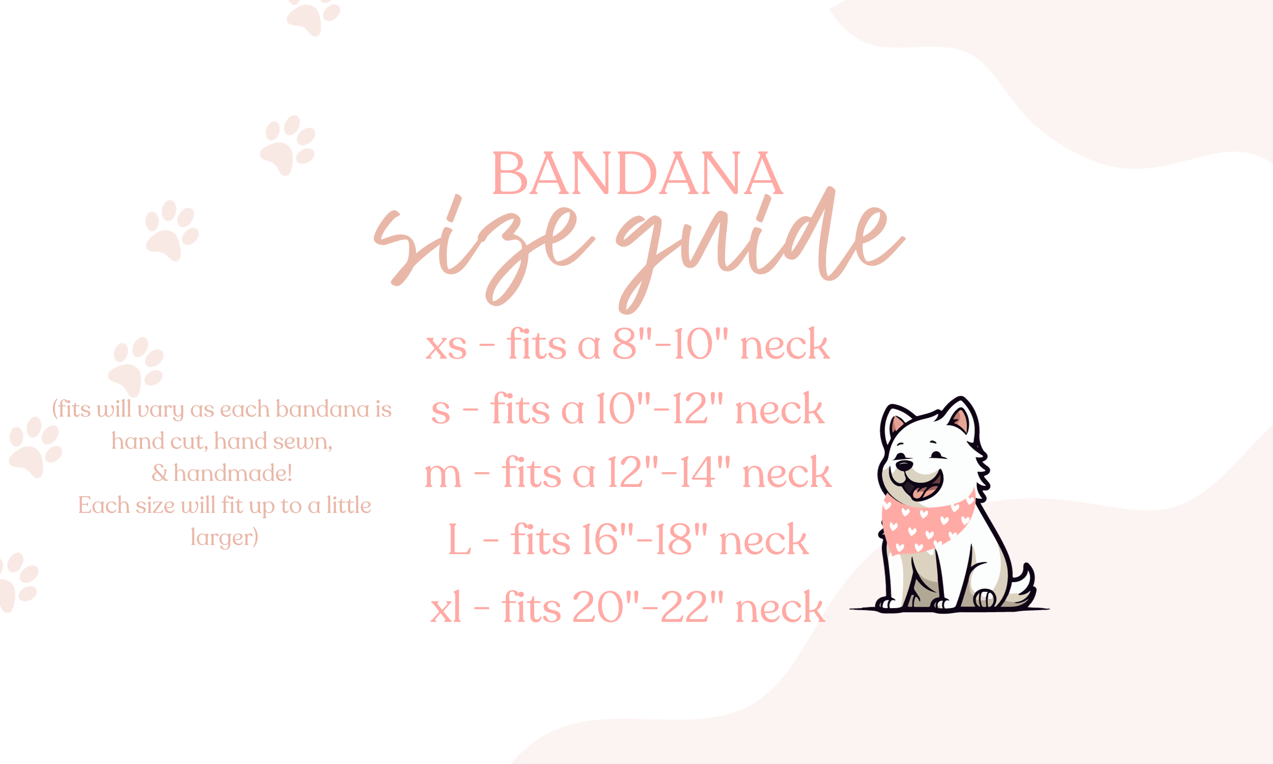 Info & Size Guides — Ellie & Nala Design Co.