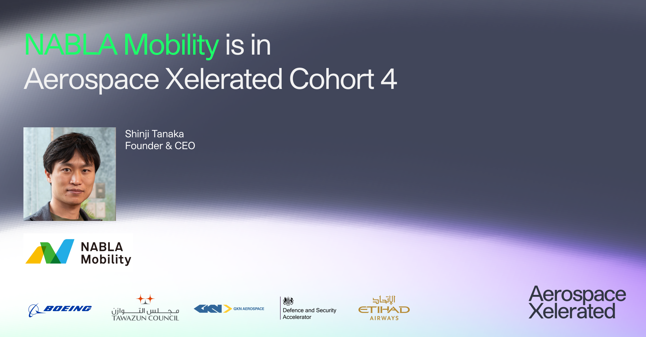 Participating in Aerospace Xelerated Programme — NABLA Mobility Inc.