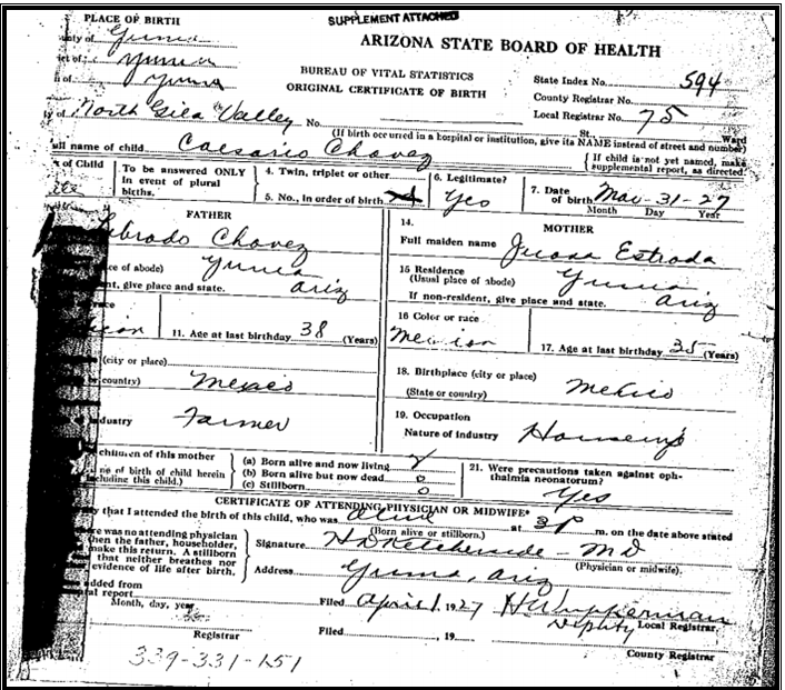 Cesar Chavez: Roots Deep in the Heart of Chihuahua — Indigenous Mexico