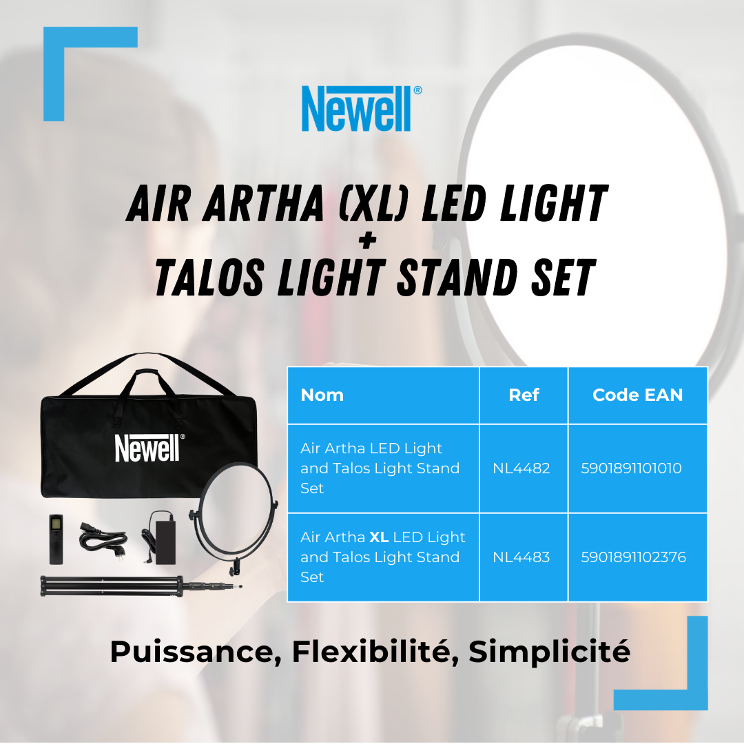 Nouveaux kits LED Newell Air Artha & Artha XL avec pied Talos — Zebra