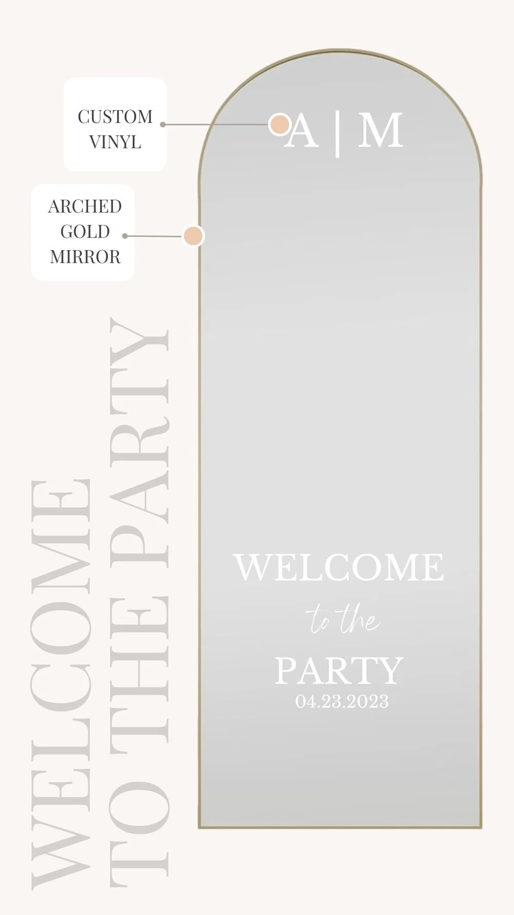 Mirror Signs — AW Event Decor