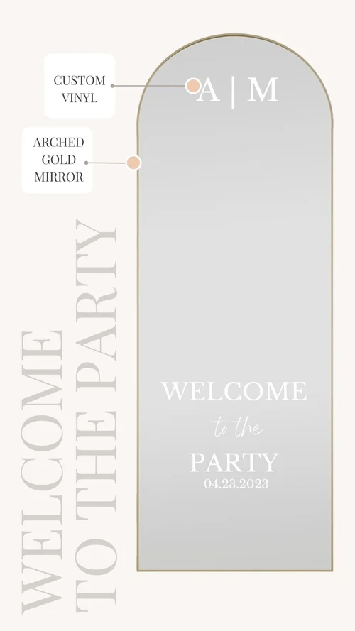 Mirror Signs — AW Event Decor