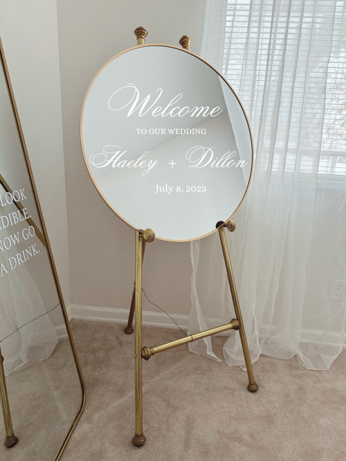 Mirror Signs — AW Event Decor