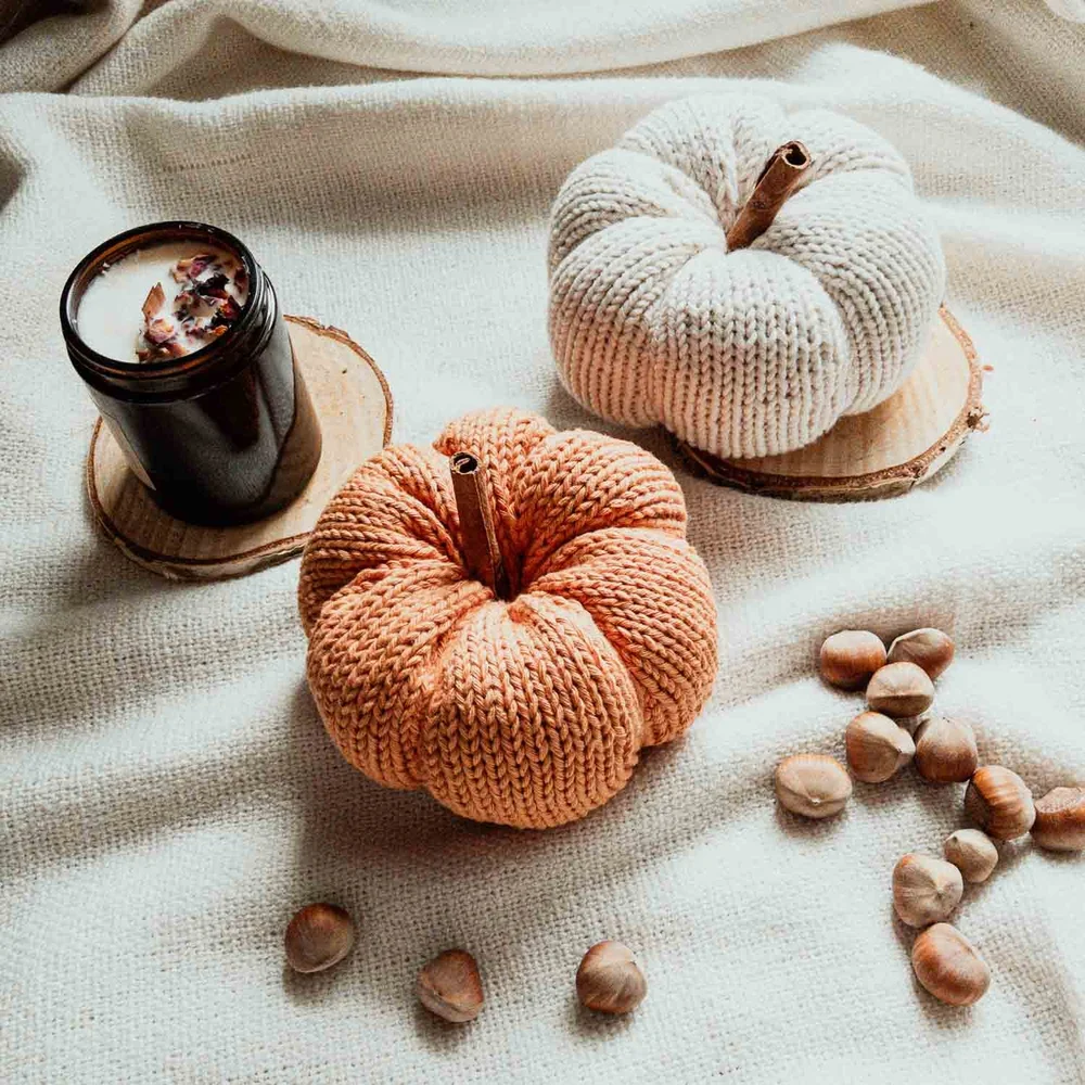 Free Farmhouse Fall Pumpkin Home Decor Knitting Pattern and Tutorial ...