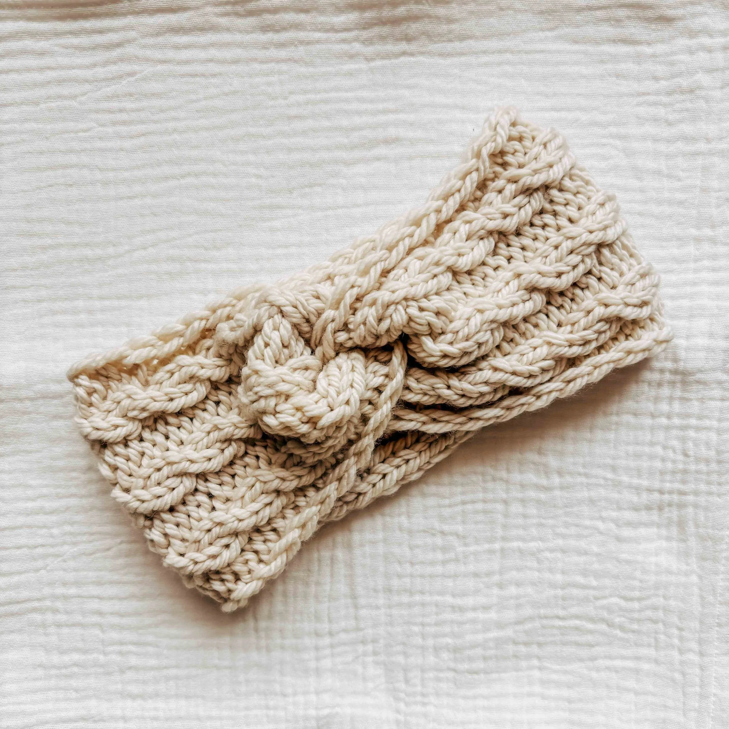 Easy Faux Cable Headband Knitting Pattern — Whileberry | Modern ...