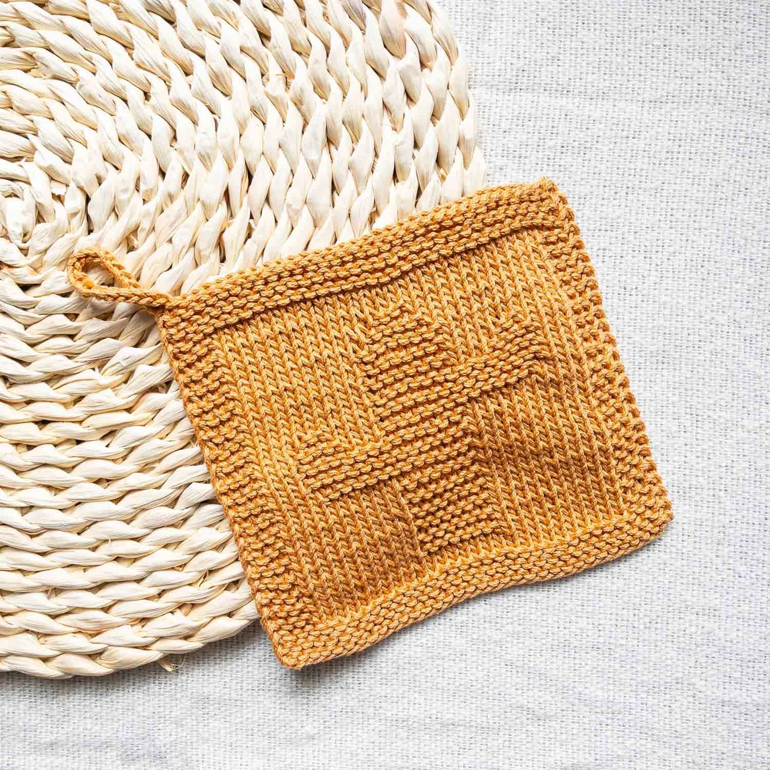 Cactus Dishcloth - Modern Boho Free Kitchen Cloth Knitting Pattern ...