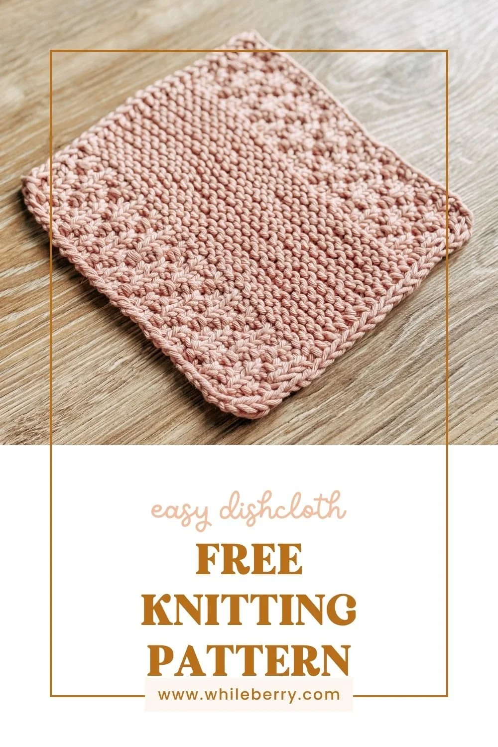 Sage Dishcloth - Free Beginner Dishcloth Knitting Pattern — Whileberry ...