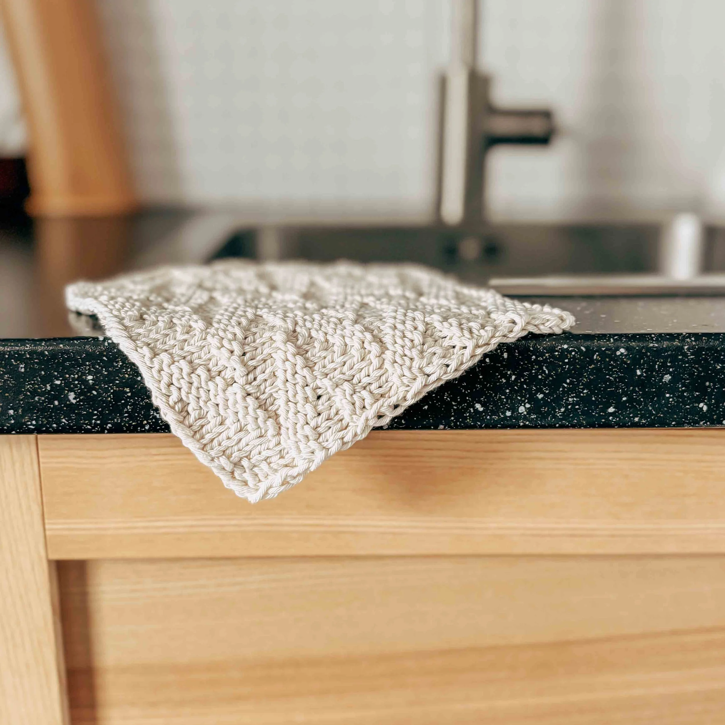 Thyme Dishcloth - Free Floral Texture Dishcloth Knitting Pattern ...
