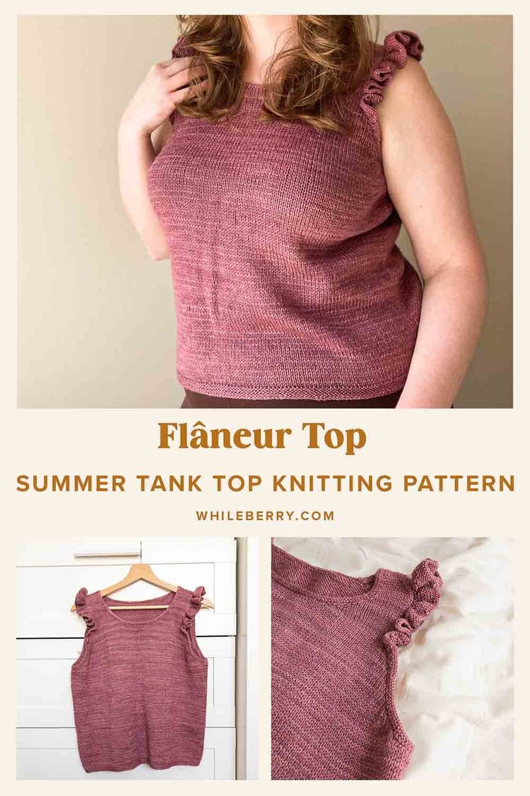 Romantic Summer Tank Top with Ruffles - Flaneur Top — Whileberry ...