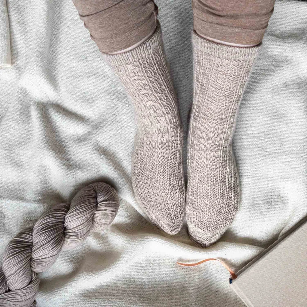 Toe Up Striped Socks Knitting Pattern - Sleet Socks — Whileberry ...