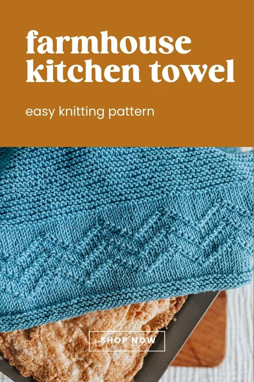 Simple Chevron Knit Kitchen Towel Pattern for Beginners — Whileberry ...