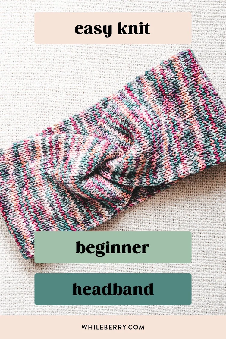 Easy Classic Headband Free Knitting Pattern for Beginners — Whileberry | Modern Knitting ...