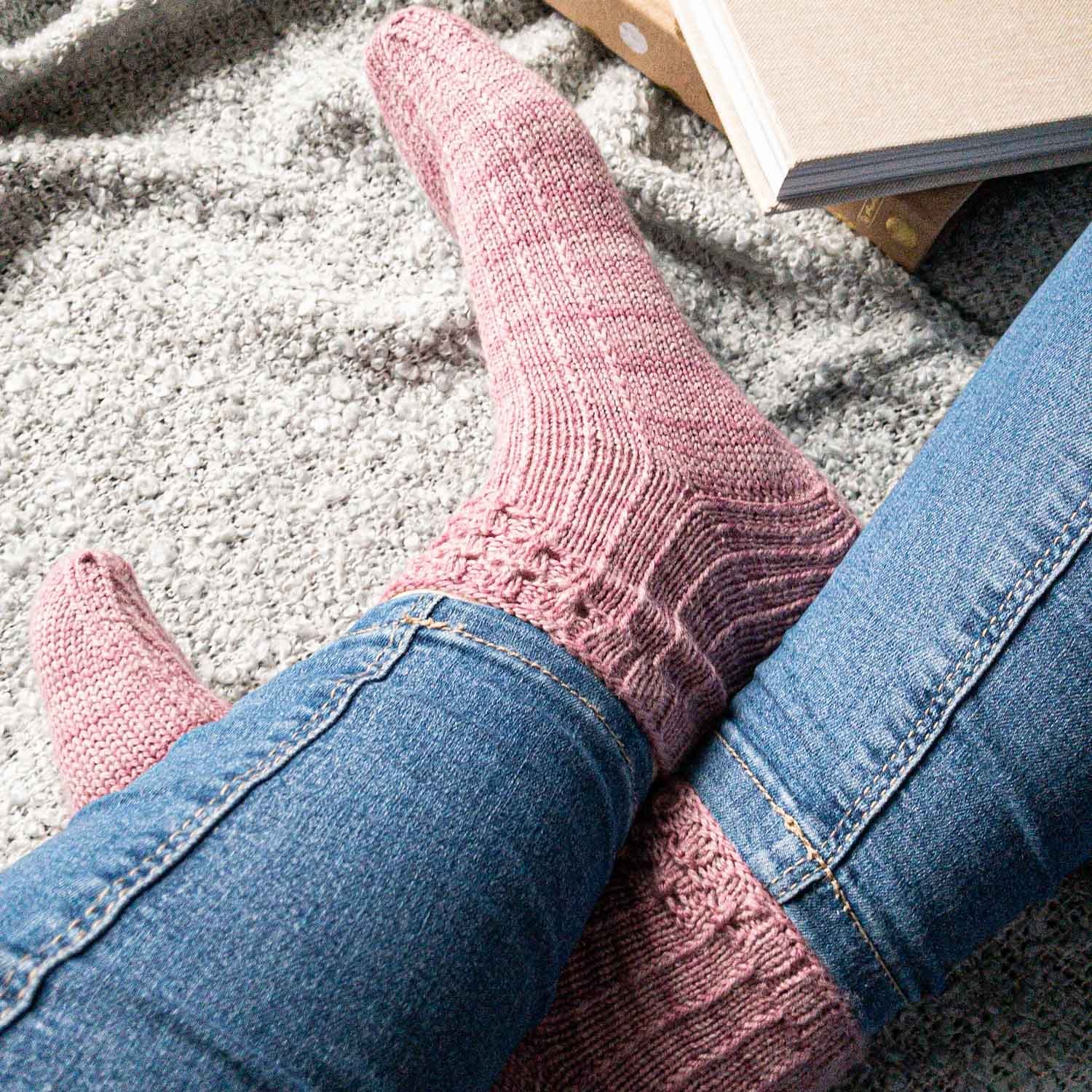 Lace Cuff Ankle Summer Socks Knitting Pattern - Spring Bloom Socks ...