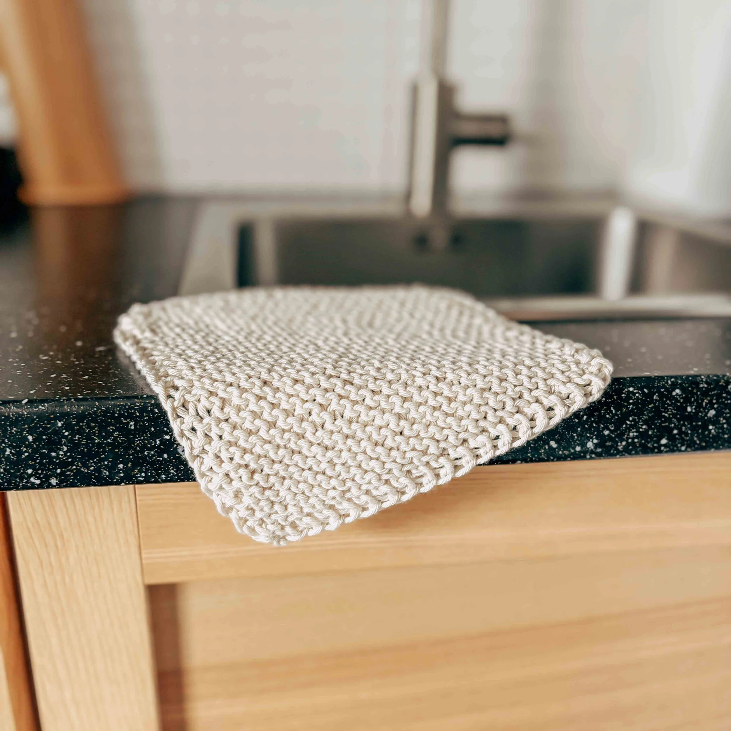 Free Basic Dishcloth Knitting Pattern - Vanilla Dishcloth — Whileberry ...