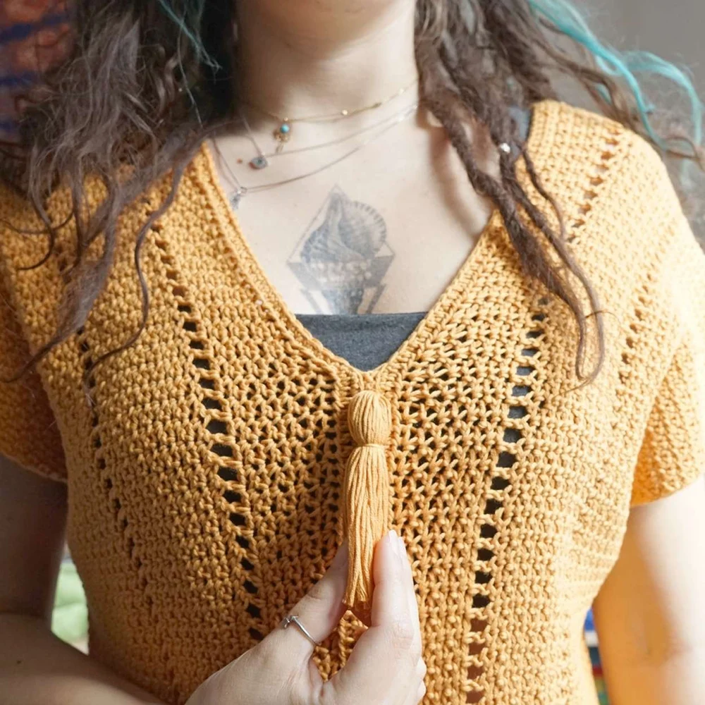 Gaia Top Crochet Pattern — Bloodimaryart