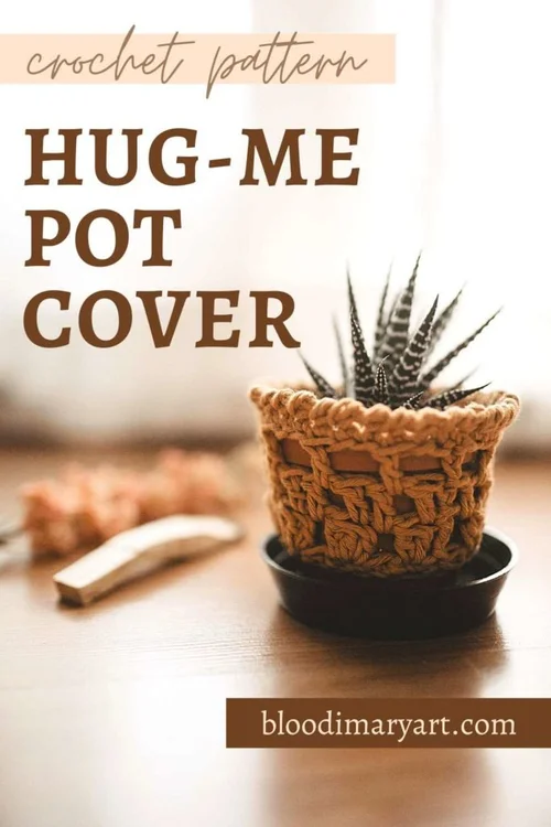 Crochet Plant-Pot Cover Pattern • FREE PATTERN — Bloodimaryart