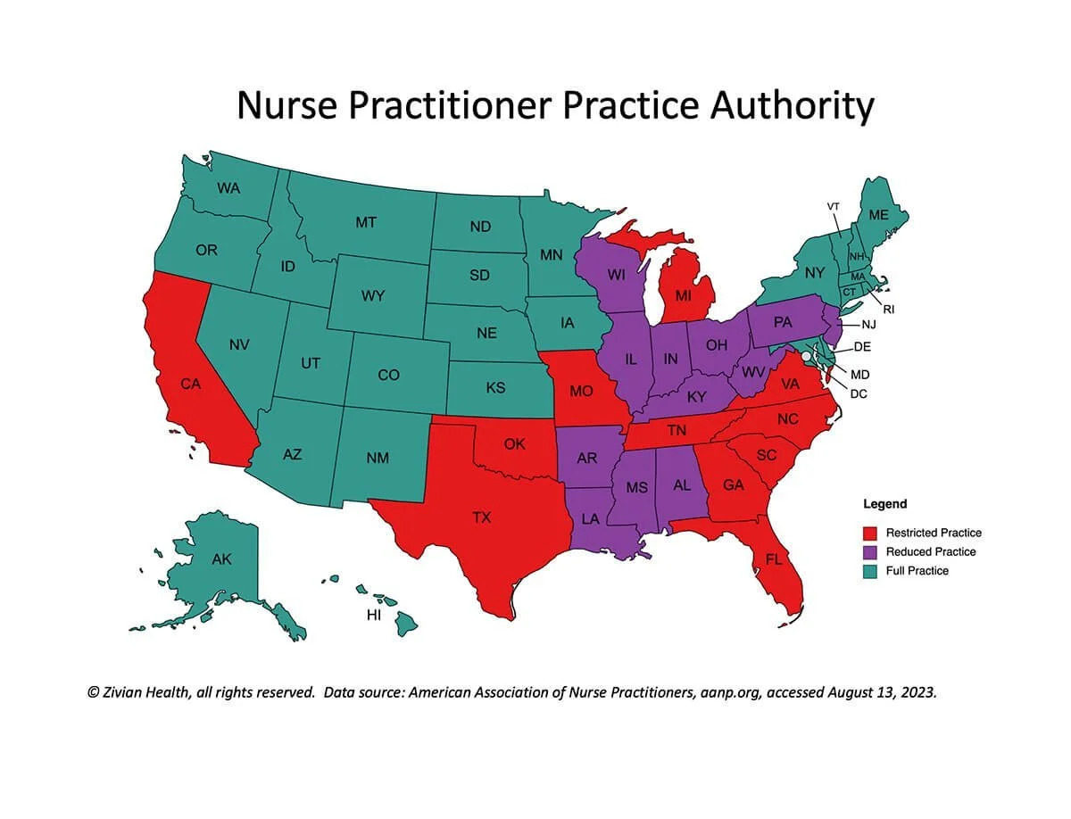 The Best States for Nurse Practitioners: A Guide to NP Autonomy ...