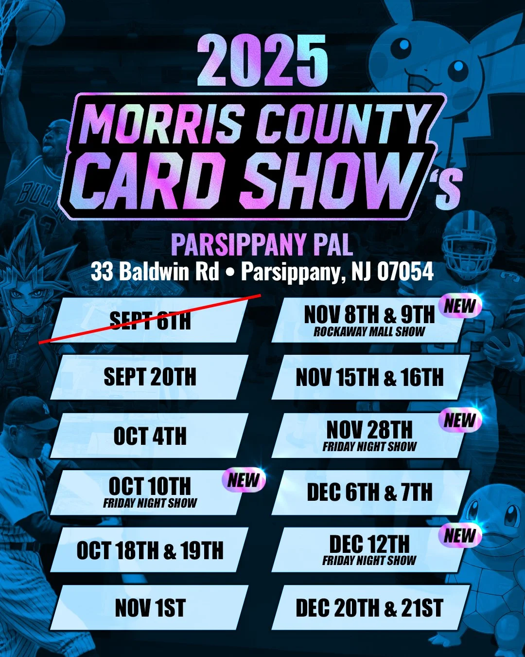 Morris County Card Show | Join the Card Collecting Experience Today
