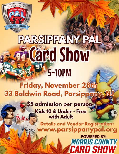 Card Show - 11/28/25 — Morris County Card Show