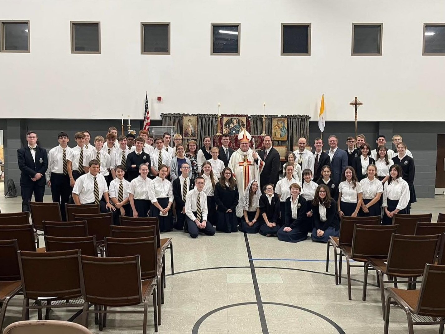 Our First On-Campus Mass — Chesterton Academy of the Sacred Heart