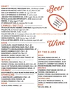 Beer & Wine Menu — Cenzo's Pizza & Deli