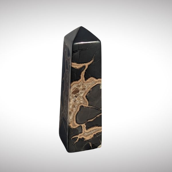 Carved Septarian Tower 7.5 in – Unique Natural Art — Dragon Valley Mine