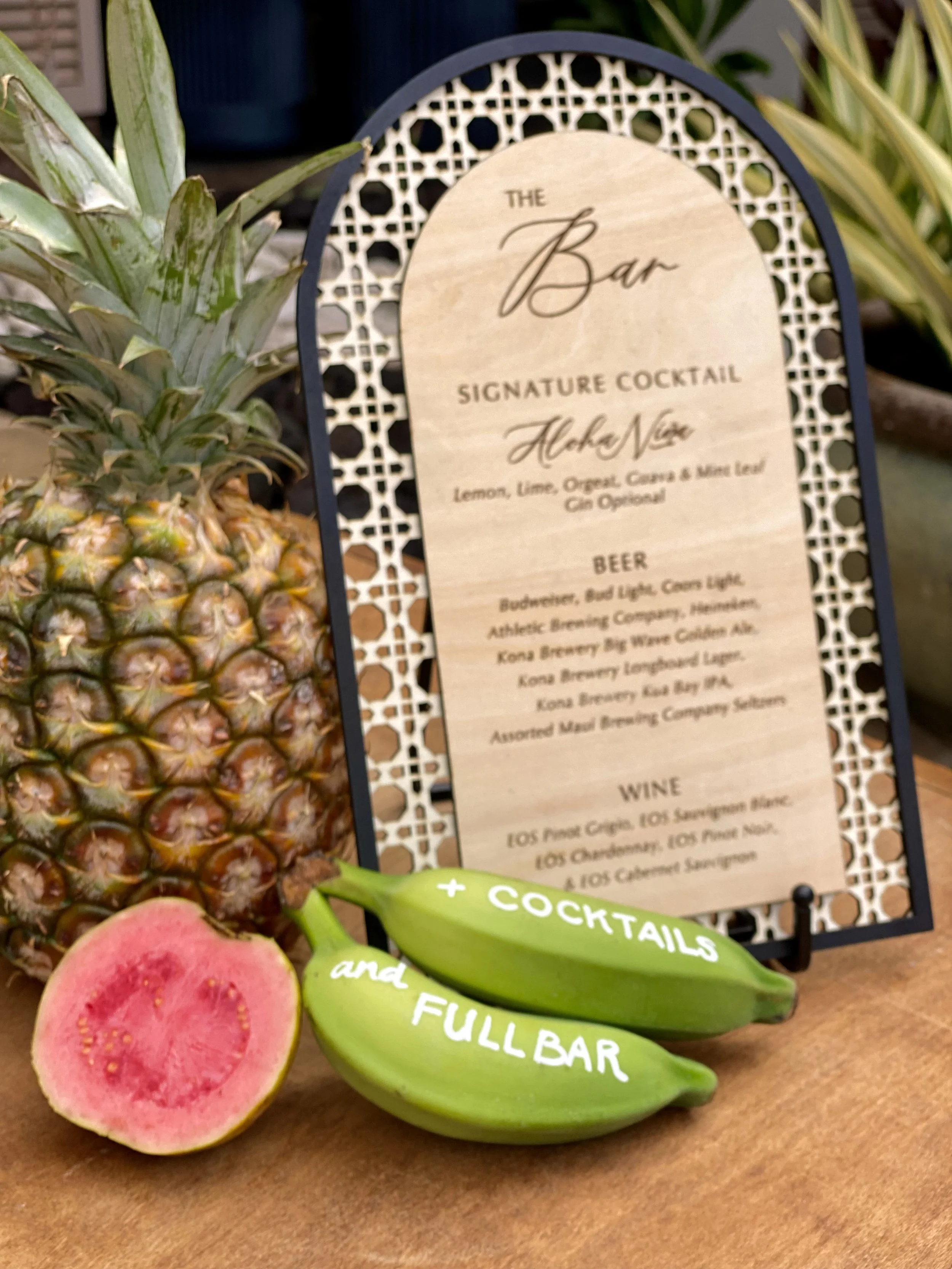 Wedding & Event Signage — Island Celebrations Hawaii