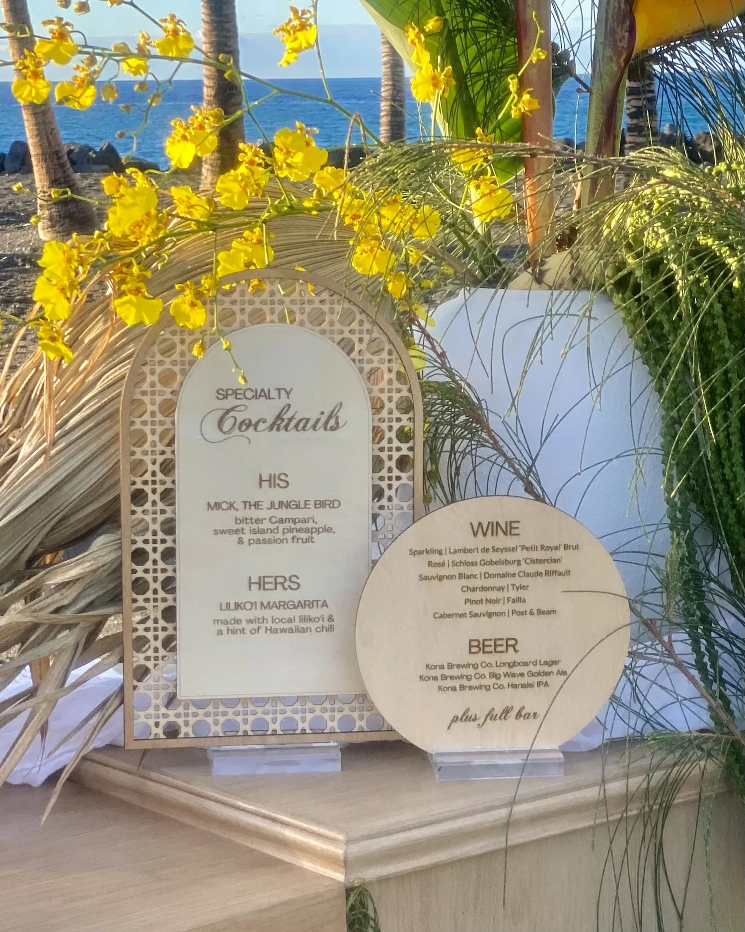 Wedding & Event Signage — Island Celebrations Hawaii