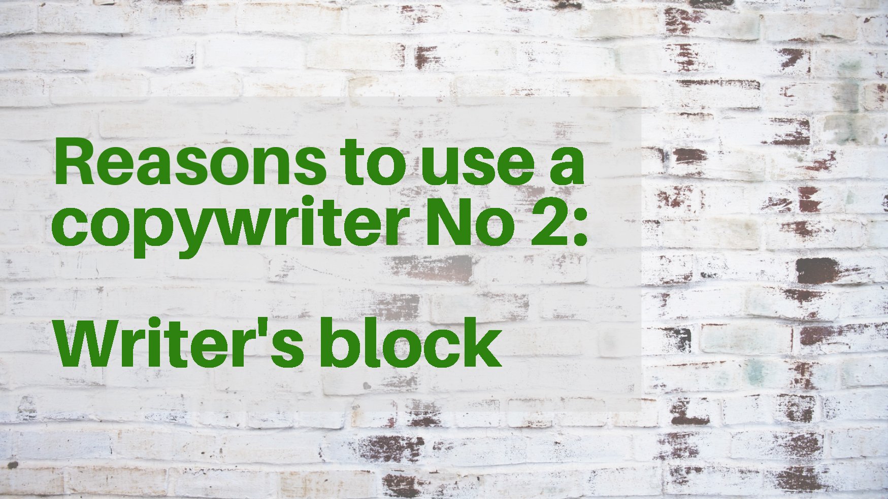 How to combat writer's block — Comma Sense