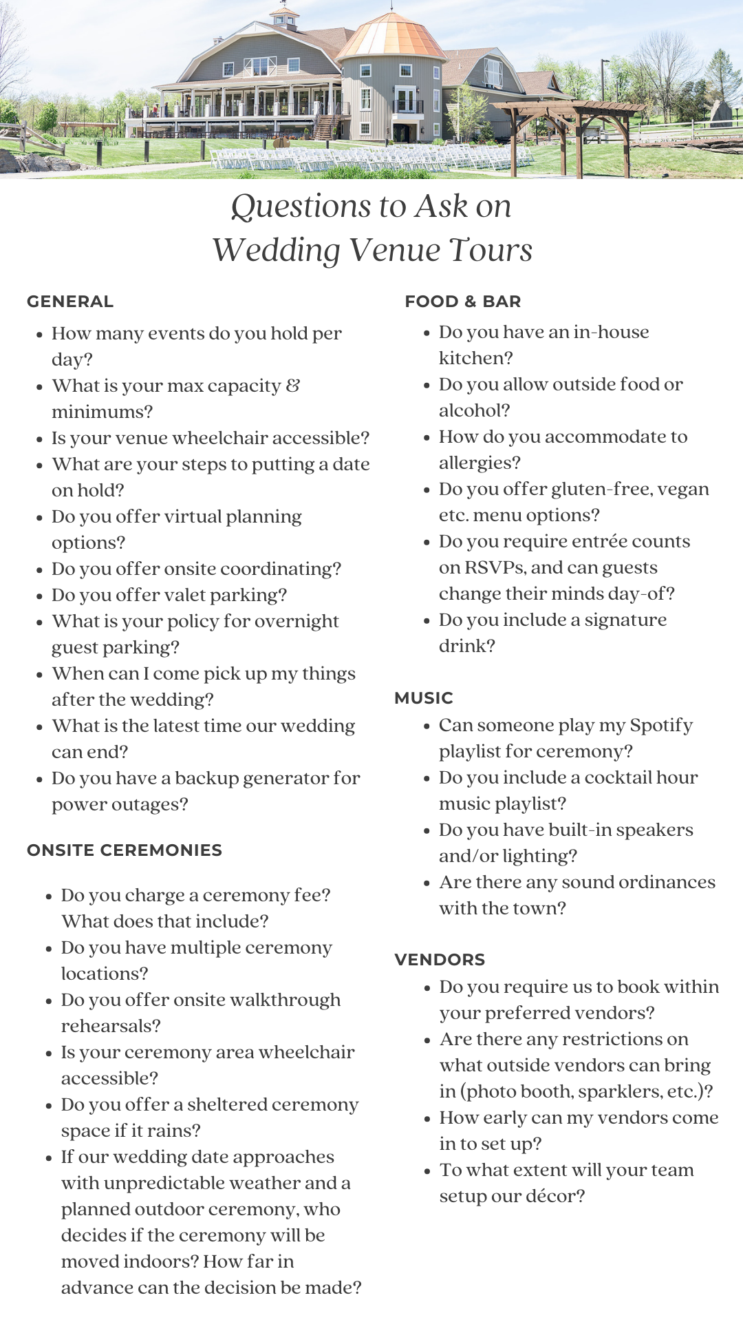 Questions To Ask On Wedding Venue Tours Bear Brook Valley questions-to-ask-on-wedding-venue-tours-bear-brook-valley