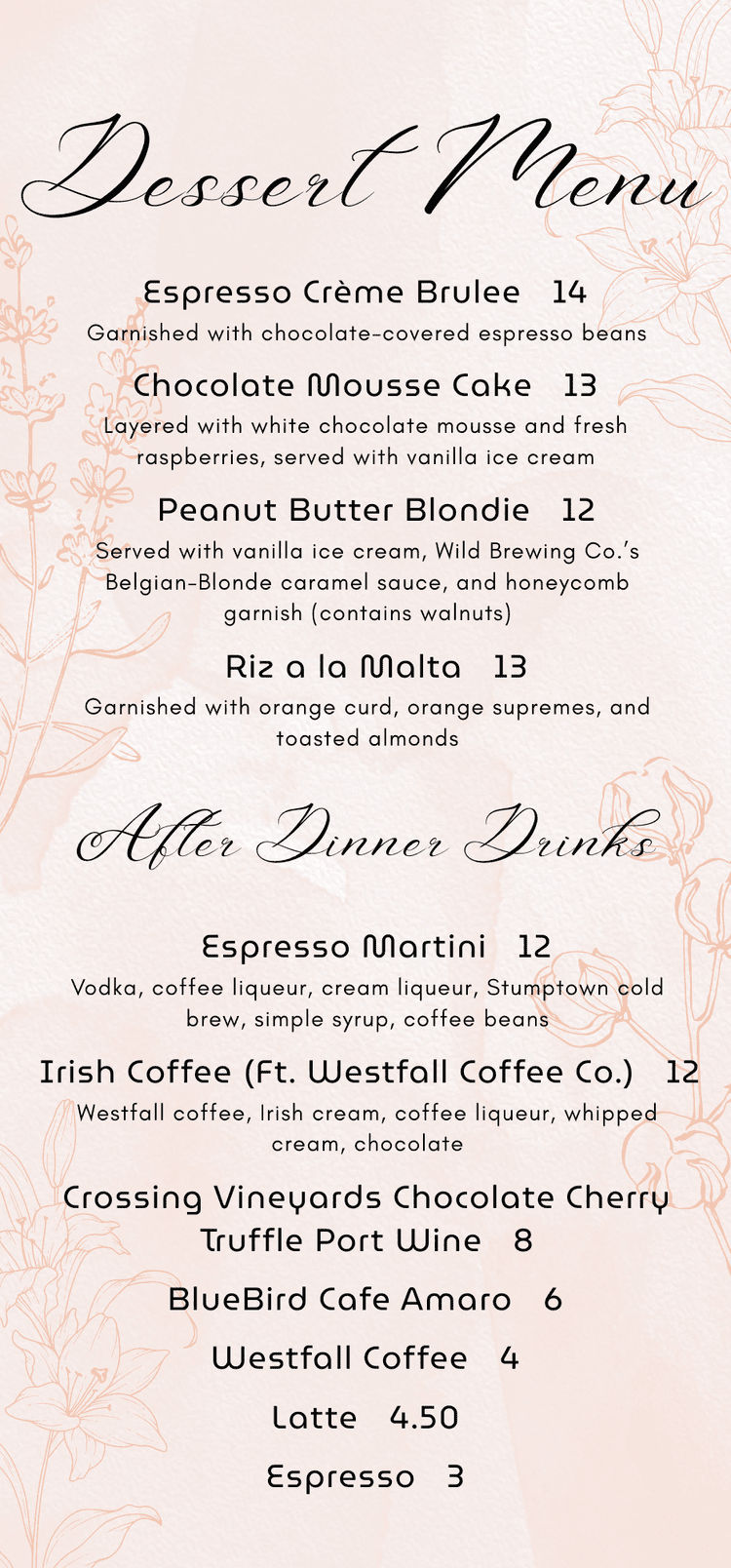 Menu 1 — ALTUS
