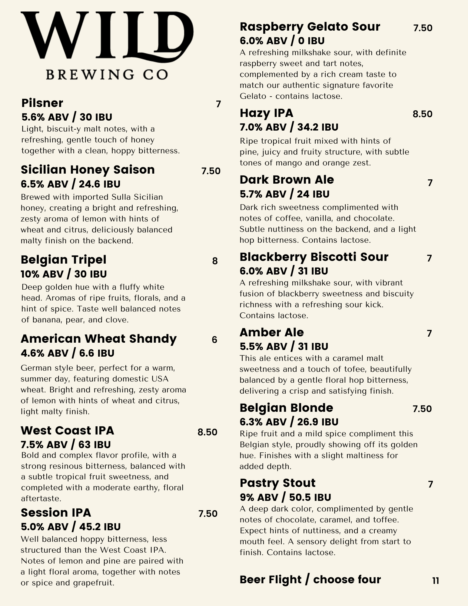 Menu 1 — Lifestyle Altus