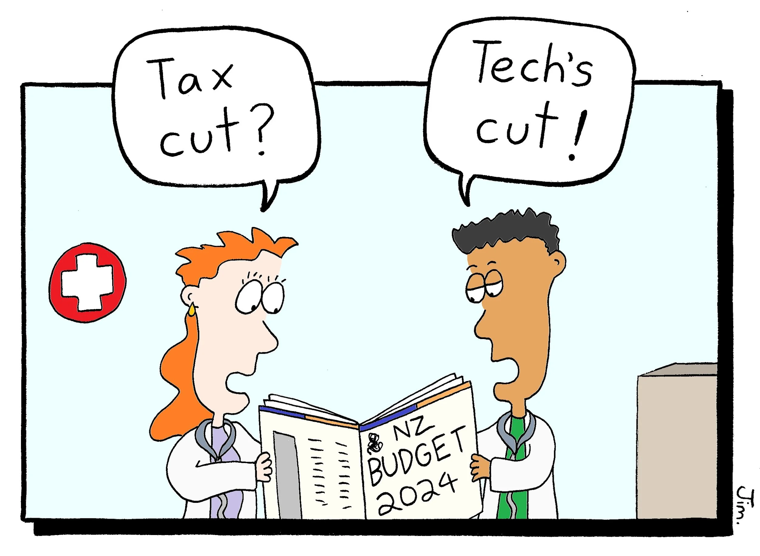 ITP Cartoon by Jim - Tax Cut 2024 — IT Professionals NZ