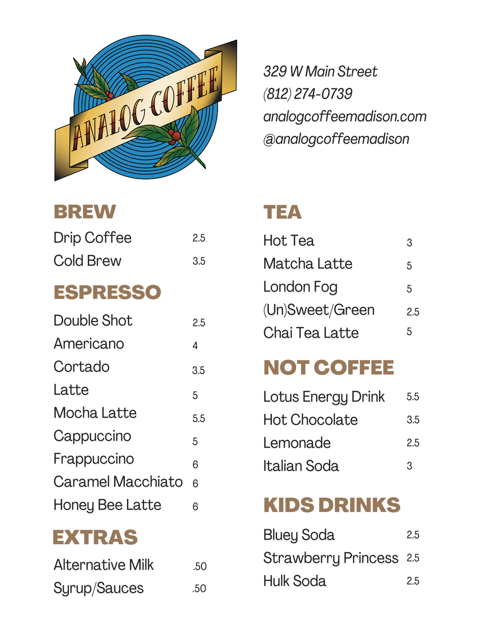 Analog Coffee