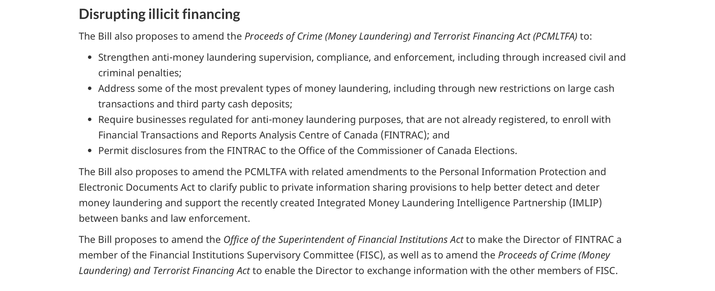 Canada's Border Bill: Tackling Illicit Finance and Crime? — Insight ...