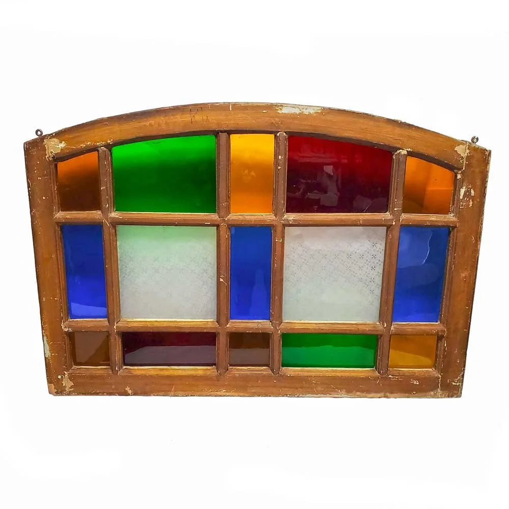 Arched Stained Glass Window — Aurora Mills