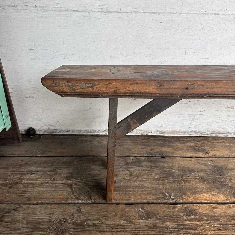 Reclaimed Ship Hatch Benches — Aurora Mills