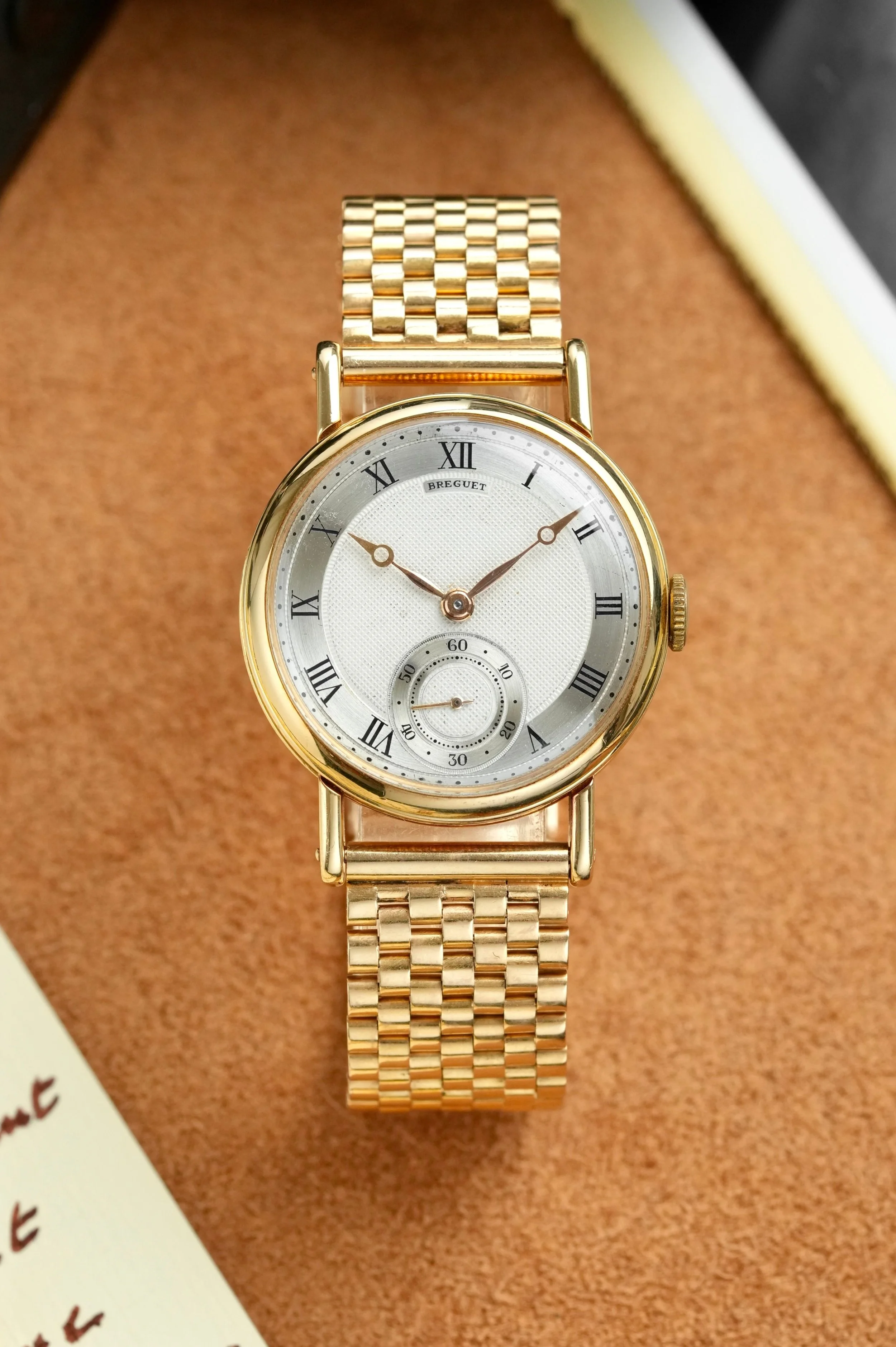 1950's Breguet Empire w/ Peseaux 260 Caliber & Two Tone Guilloche Dial ...