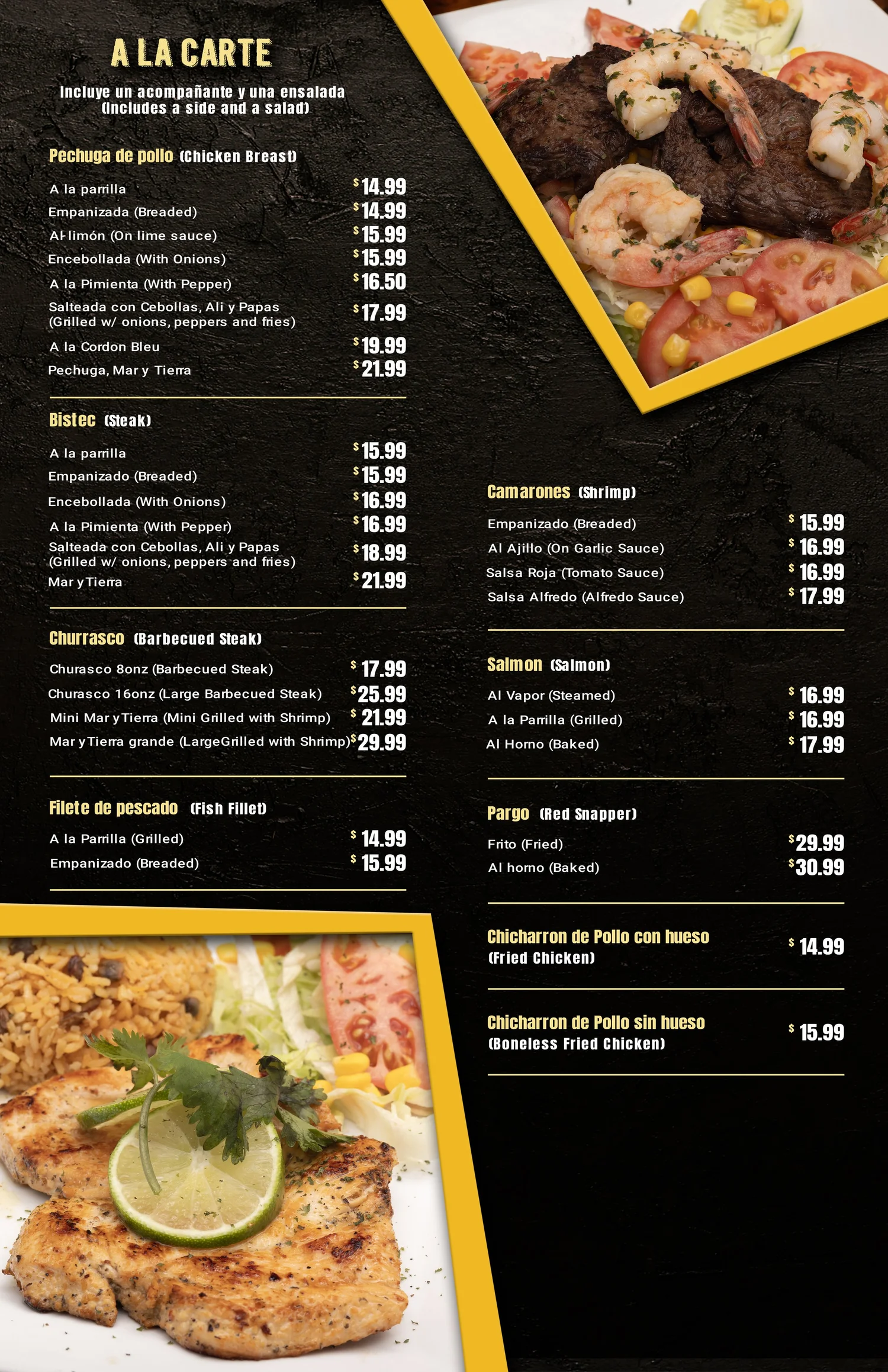 Menu — Rincon Cibaeno