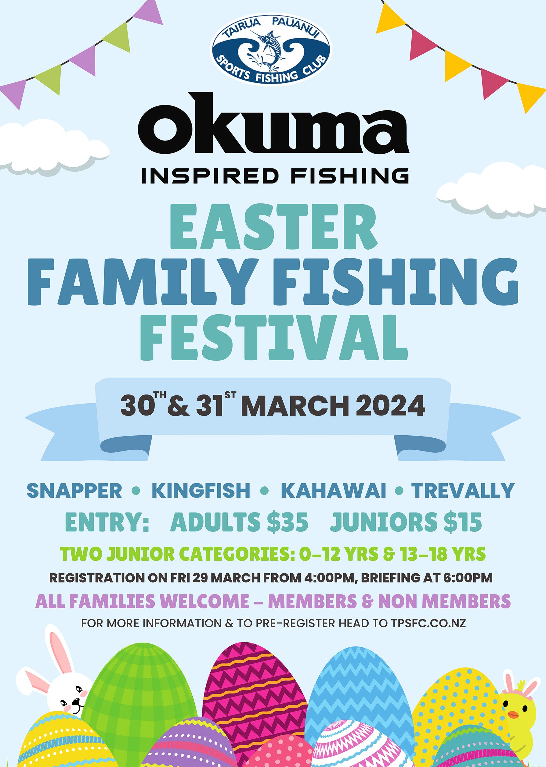 Okuma Easter Family Fishing Festival — Tairua Pauanui Sports Fishing ...