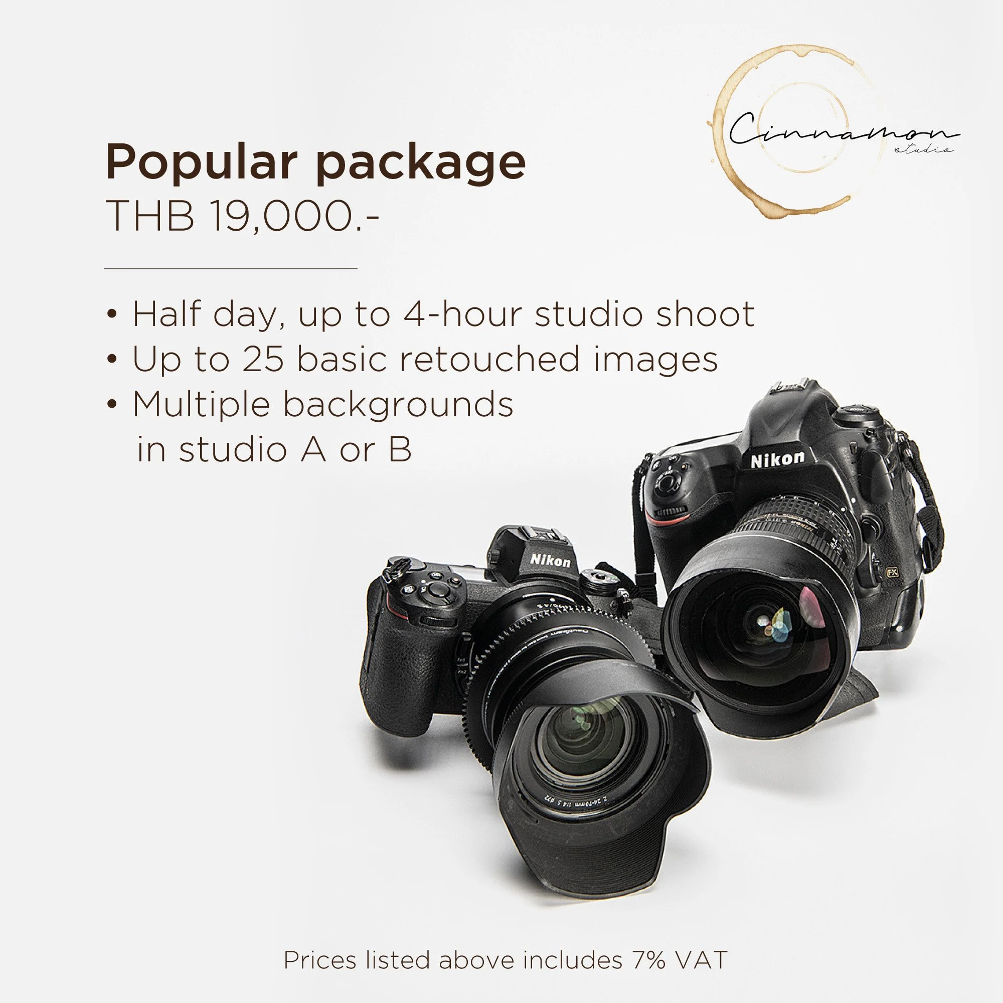 our packages — Cinnamon Studio Bangkok