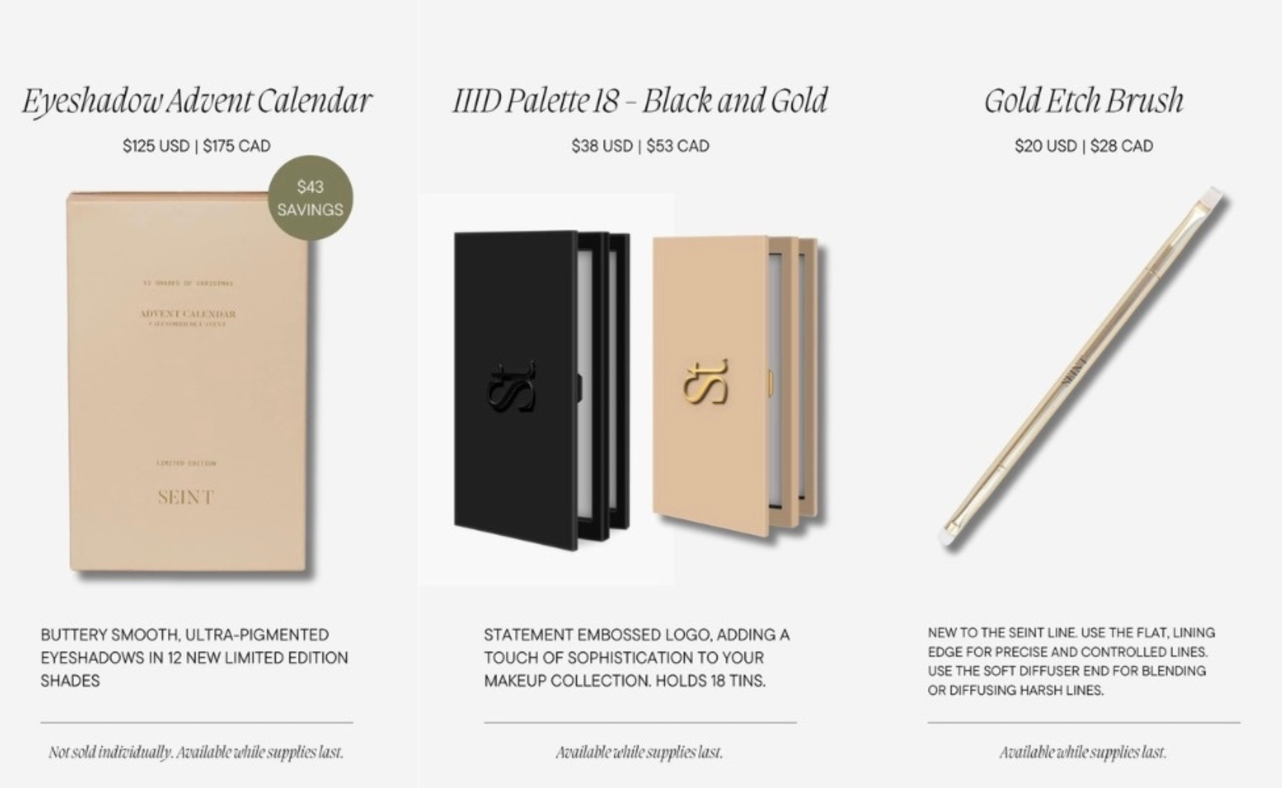 Seint Holiday Collection 2023 — Kate Twigg