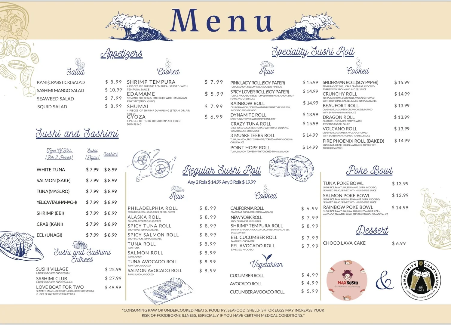 Menu 1 — Community Crafthouse