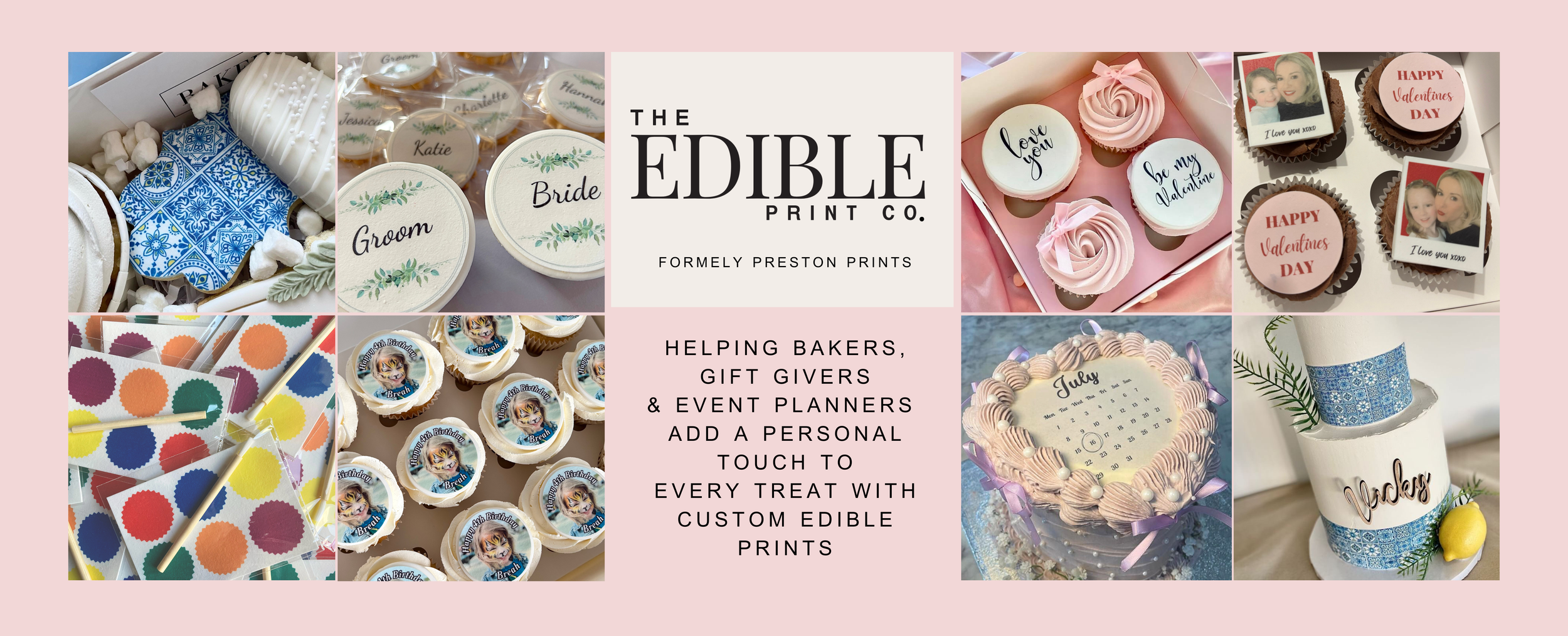 The Edible Print Co | Custom Edible Printing for Cakes, Bakes & Drinks