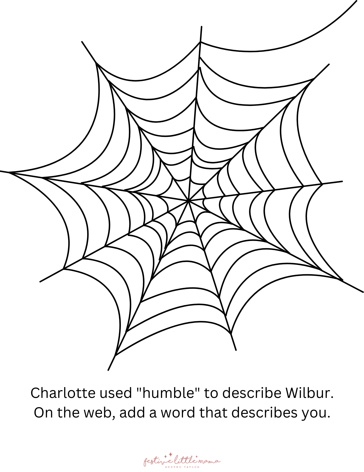 Charlotte’s Web Book Club w/ Free Printables — Festive Little Mama ...