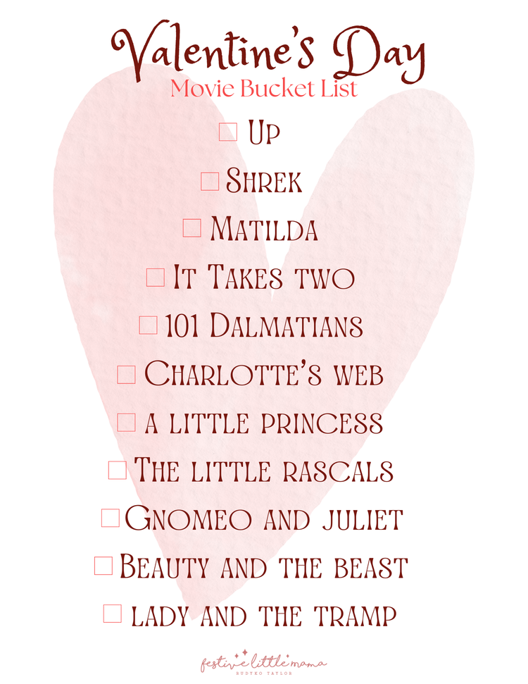 Freebie Valentine’s Day Printables — Festive Little Mama | Rudyko Taylor