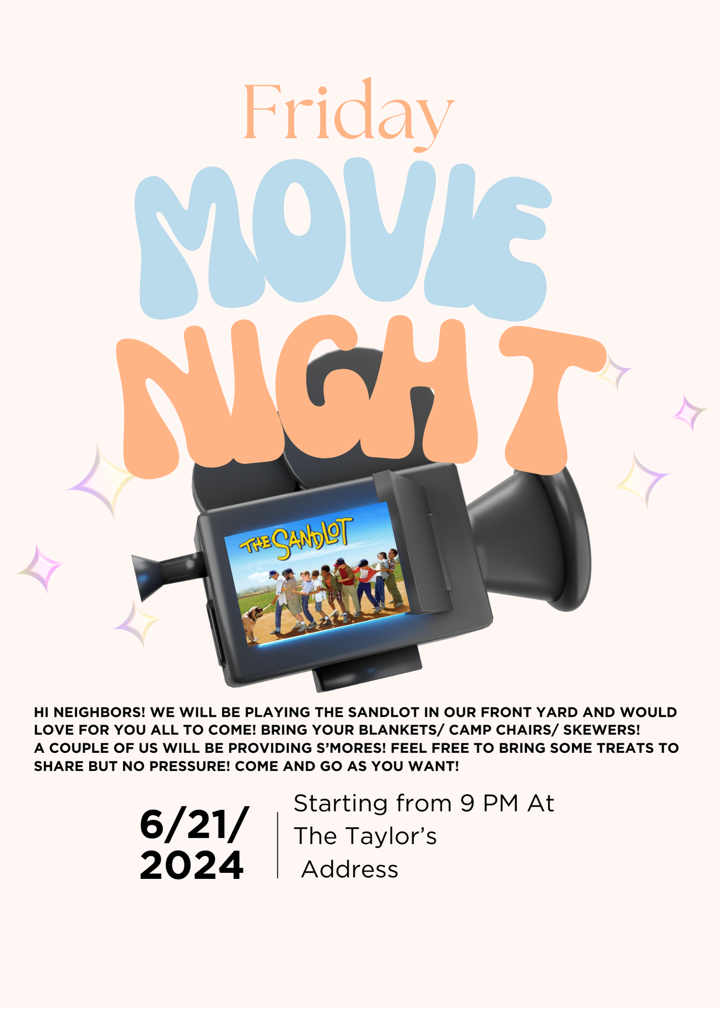 Summer Neighborhood Movie Night — Festive Little Mama | Rudyko Taylor